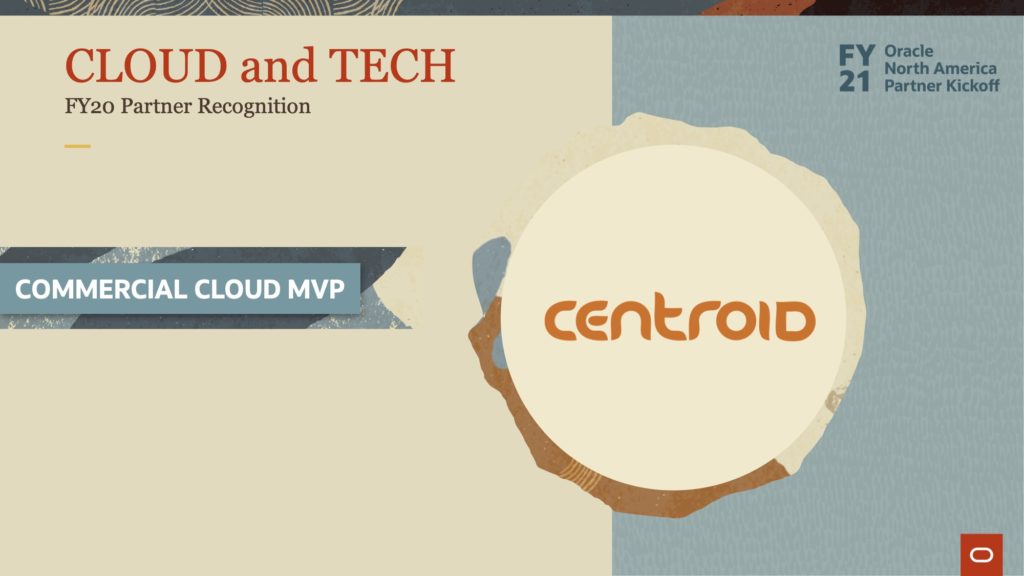 Centroid awarded three MVP awards by Oracle - Centroid