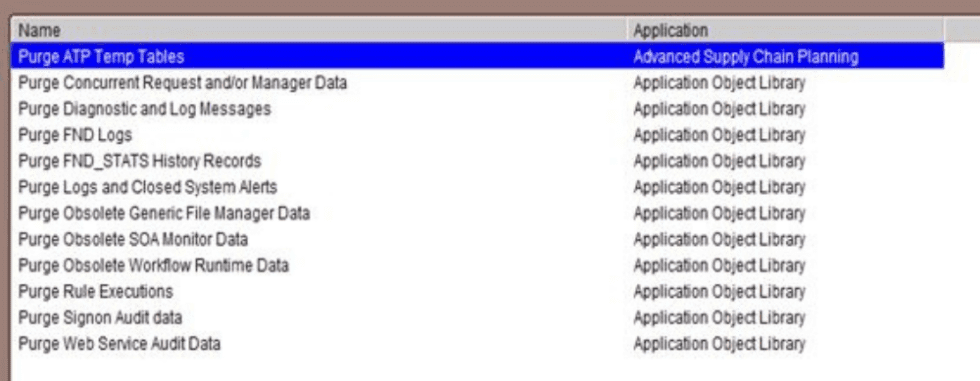 How to Manage and Purge Various Logs and Application Data in EBS Environments - Centroid