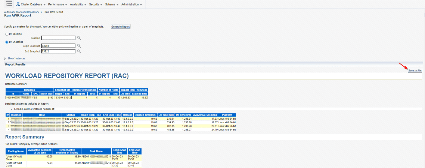 Getting Started With Oracle Automatic Workload Repository Awr Reports Centroid 5524